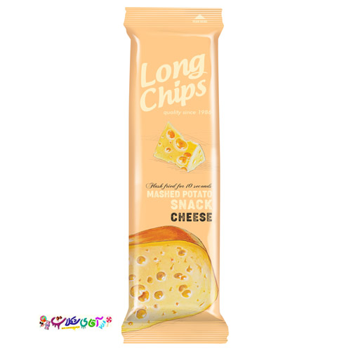 چیپس بلند لانگ چیپس با طعم پنیر Long Chips - آقای شکلات ایران
